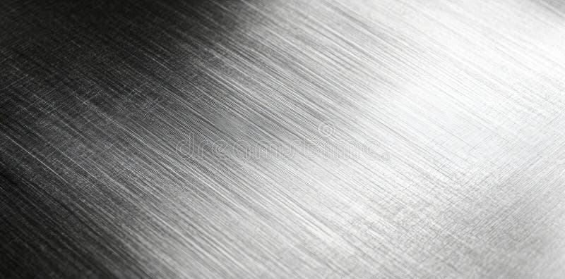 Metal Surface Brushed Finish Reflects Light Sleek Contemporary Setting ...