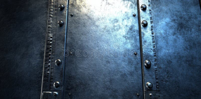 A Metal Surface, Complete with Reflections and Bolts, Reveals the ...