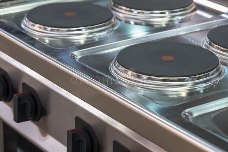 Metal Surface of the Cooking Plate for Cooking Stock Image - Image of ...