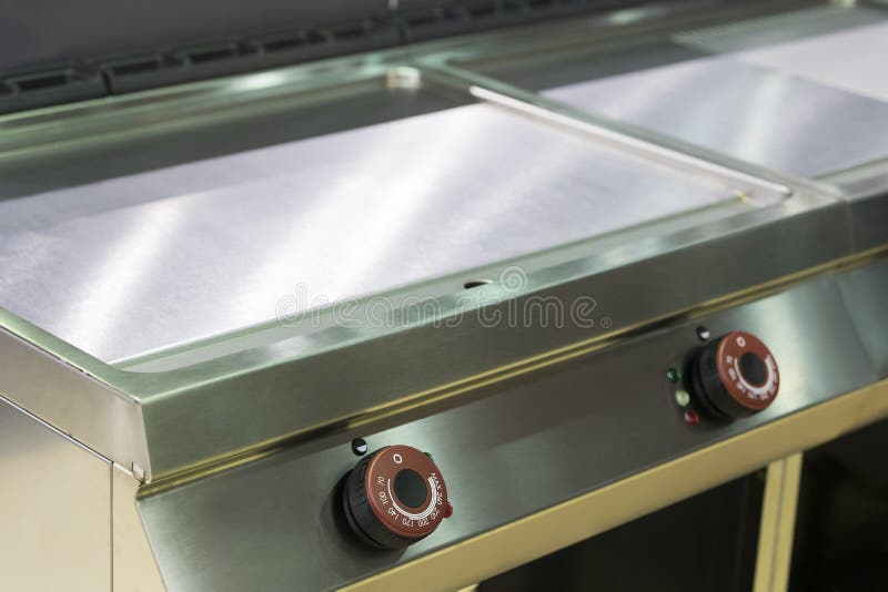 The Metal Surface of the Cooking Plate Stock Image - Image of site ...