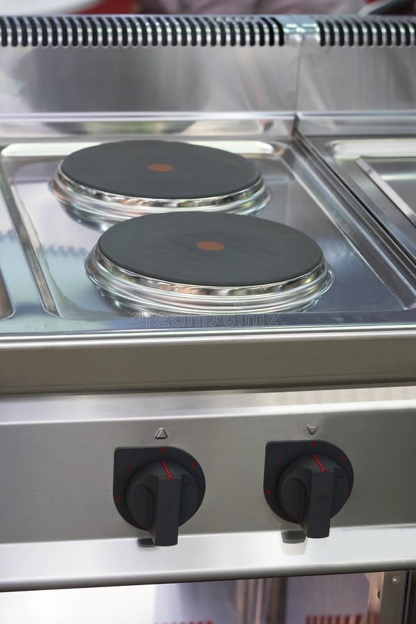 The Metal Surface of the Cooking Plate Stock Image - Image of cooking ...