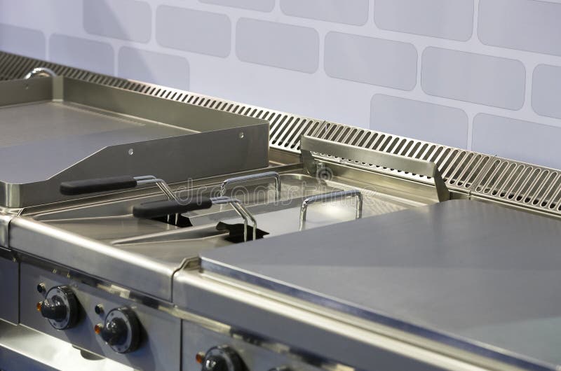 The Metal Surface of the Cooking Plate Stock Photo - Image of cook ...