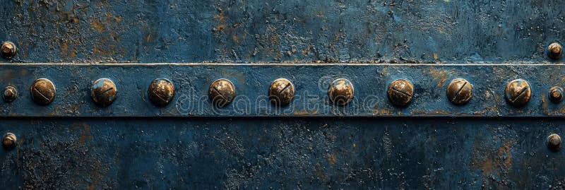 Metal Surface with Corrugated Rivets Stock Photo - Image of iron ...