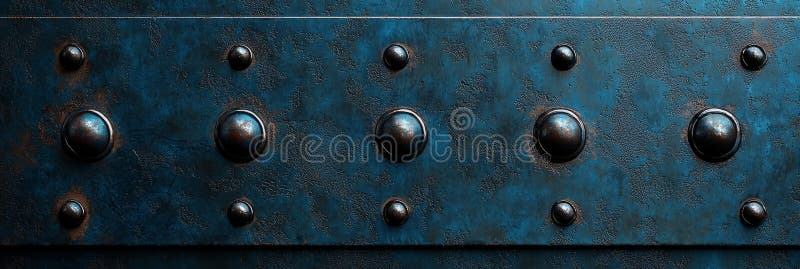 Metal Surface with Corrugated Rivets Stock Photo - Image of reinforced ...