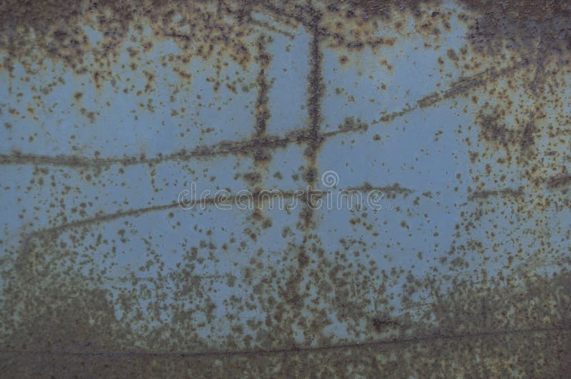 Metal Surface Covered with Damages and a Rust Stock Image - Image of ...