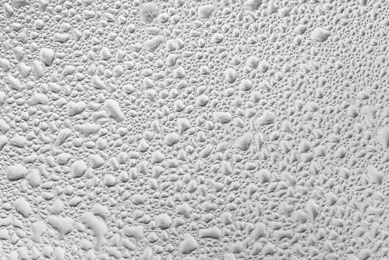 Metal Surface Covered in Water Drops. Stock Photo - Image of scratch ...