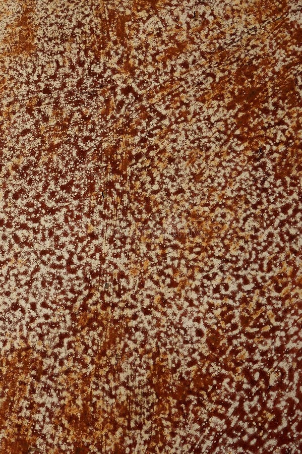 Metal Surface with Decayed White Paint and Plenty of Rust Background ...