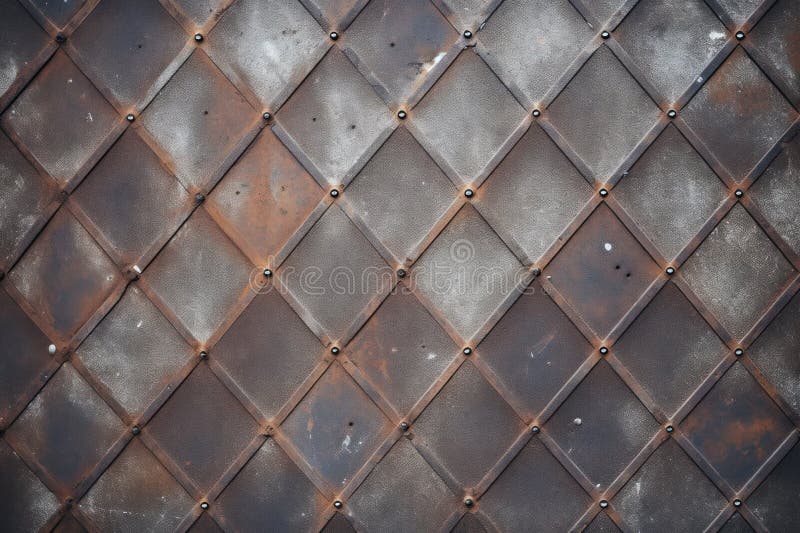 A Metal Surface with a Diamond Pattern Stock Illustration ...
