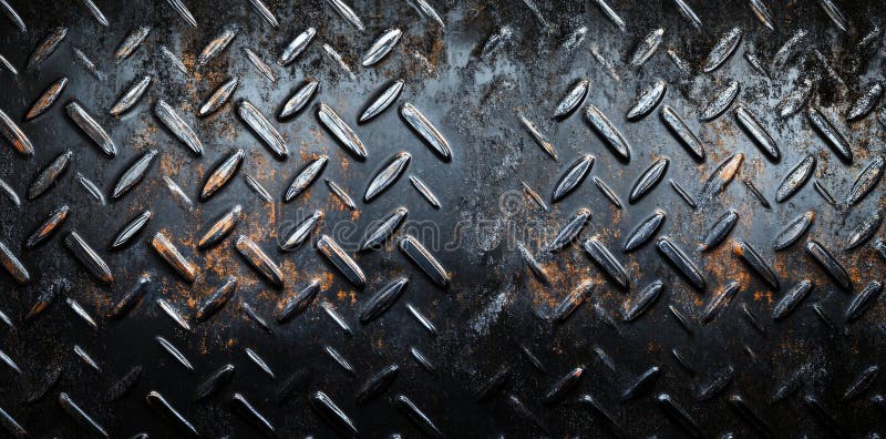 A Metal Surface Display Highlighting Texture and Reflections in a ...