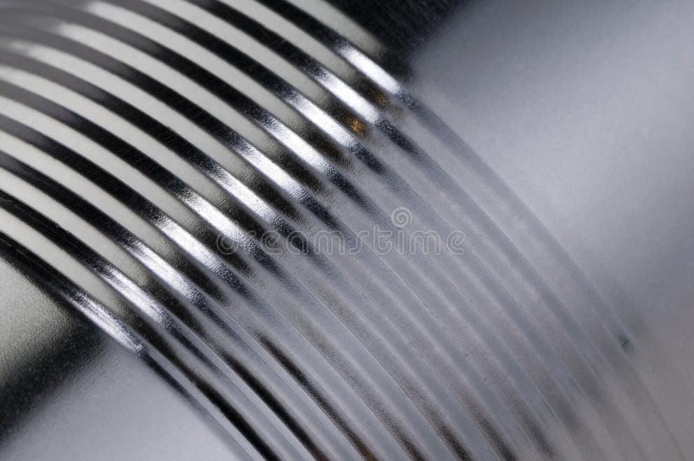 Metal Surface with Embossed Strips Close-up Stock Photo - Image of ...