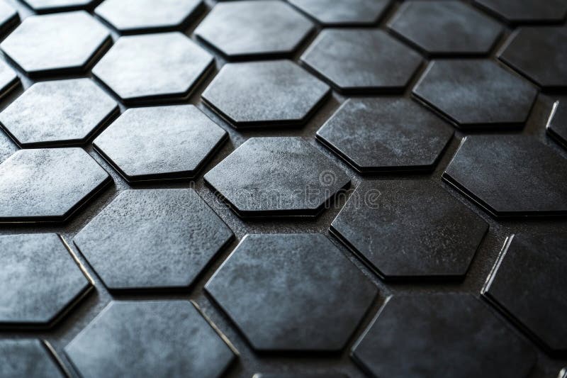 Metal Surface with Hexagons Stock Photo - Image of generated, industry ...
