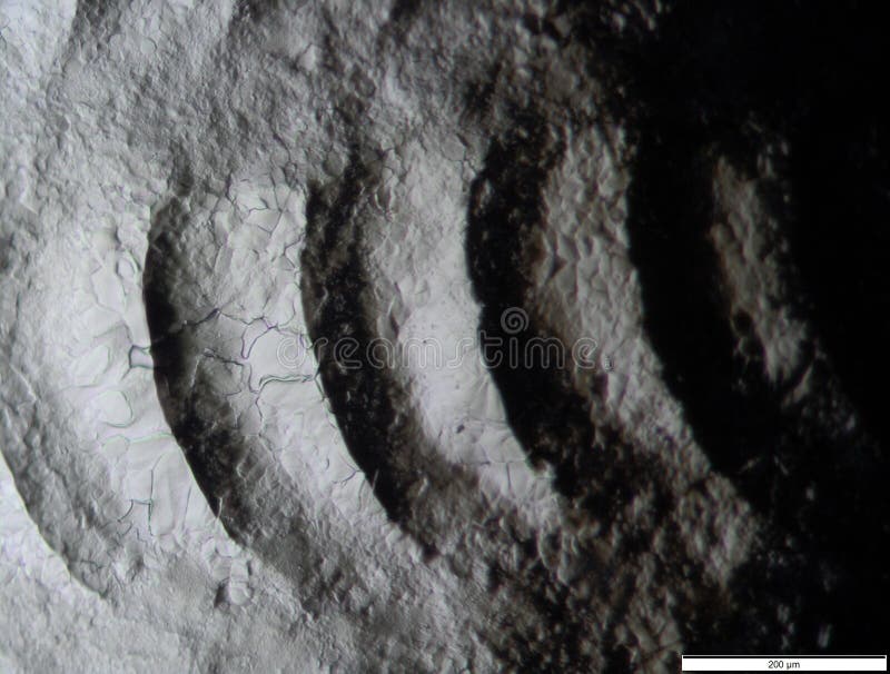 Structure of Titanium Under a Microscope. Stock Photo - Image of ...