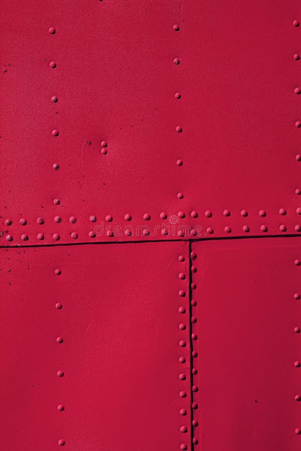 A Metal Surface Made of Several Sheets Connected with Rivets. Viva ...