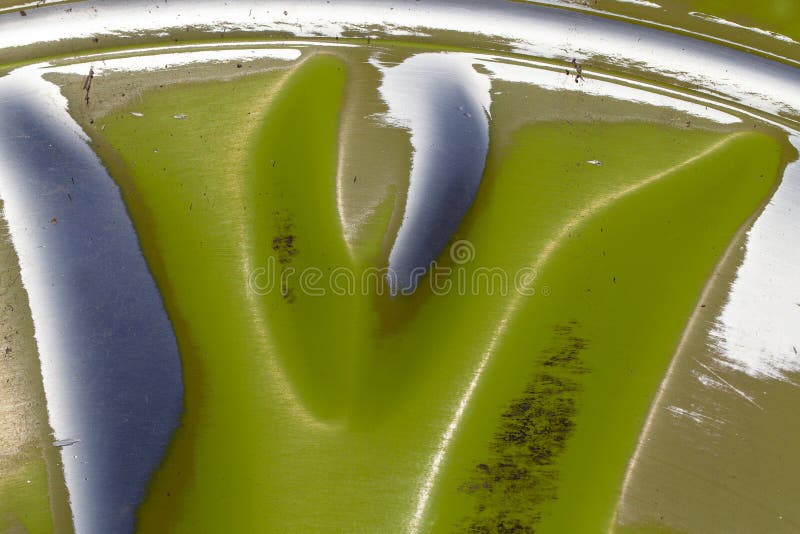 Part of the Plow for Tillage with Worn Paint from Long Work Stock Image ...