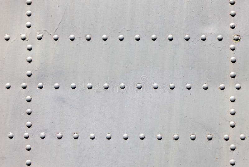 Metal Surface With Rivets As Background Stock Image - Image of abstract ...