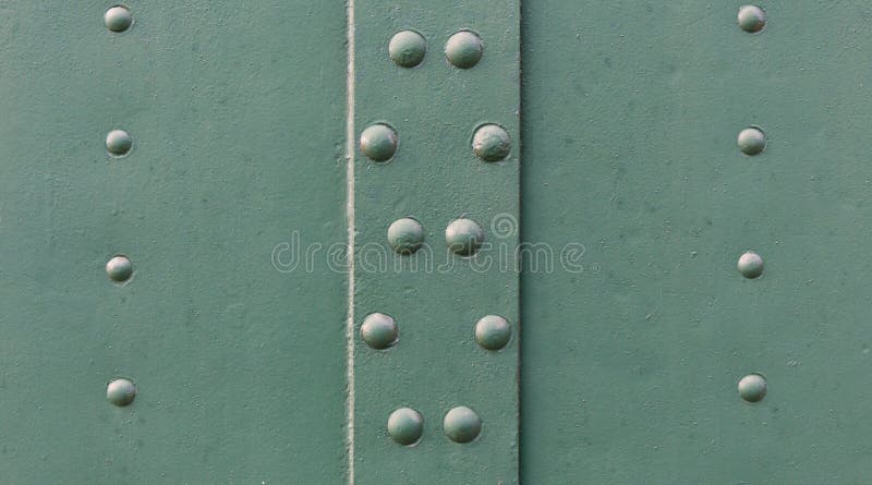 Metal surface with rivets stock image. Image of green - 63793891
