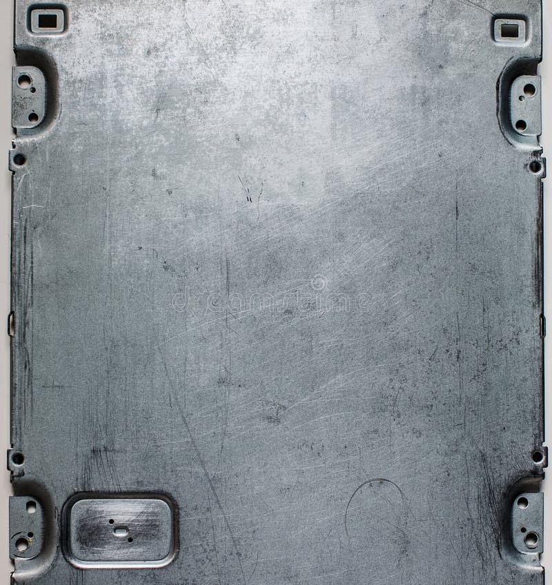 Grunge Steel Metal Plates Set with Rivets Isolated Stock Image - Image ...