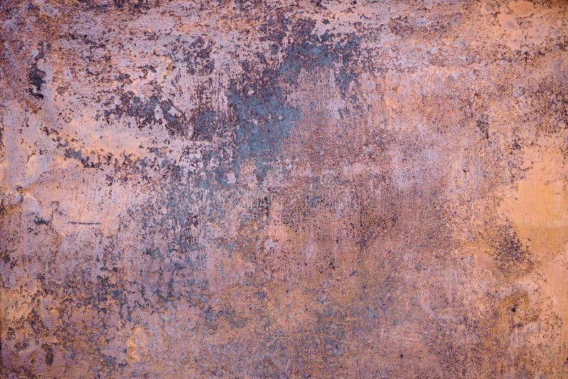 Metal Surface with Old Paint and Rust Stock Image - Image of damaged ...