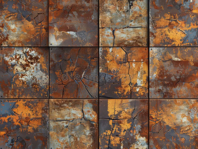 Metal Surface Worn with Visible Signs of Rust and Deterioration Stock ...