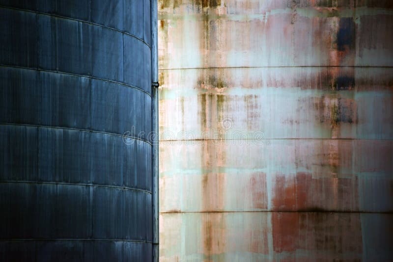 Metal surfaces in contrast stock image. Image of container - 60784321