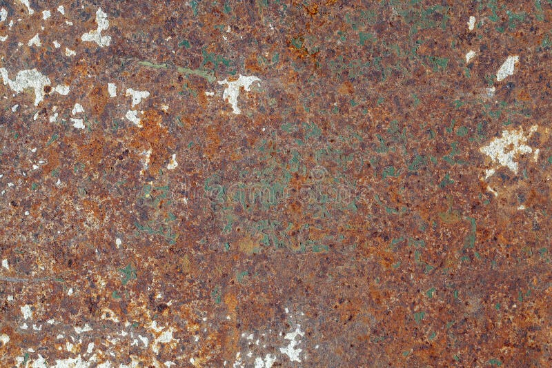 Metal Surfaces Covered with Rust and Paint Residues Stock Photo - Image ...