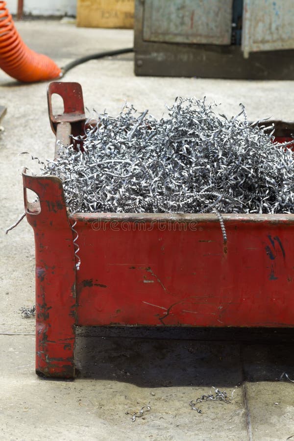 Metal swarf spiral stock image. Image of spiral, ground - 88844077