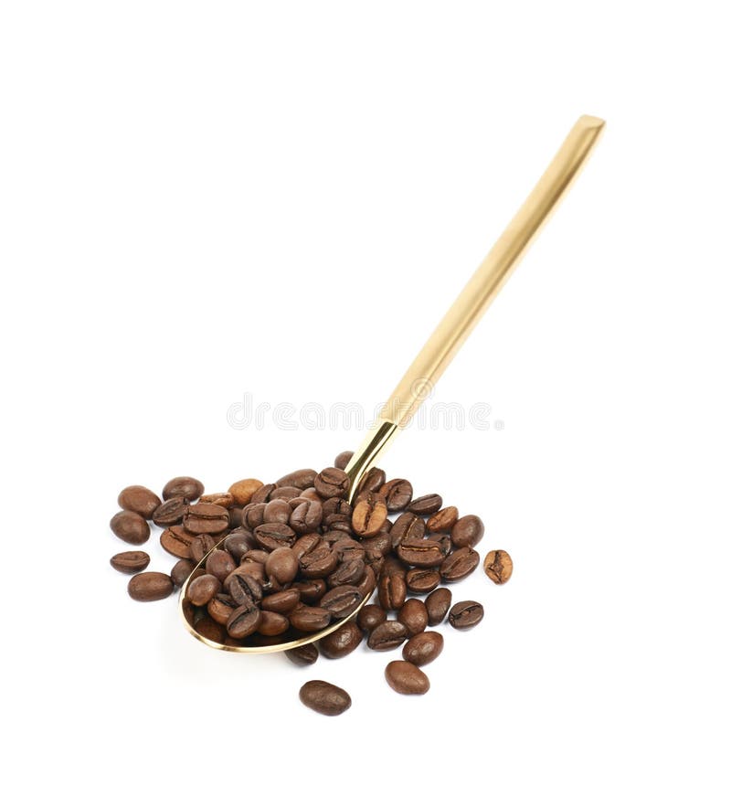 Metal teaspoon isolated stock image. Image of gold, sharp - 85955707