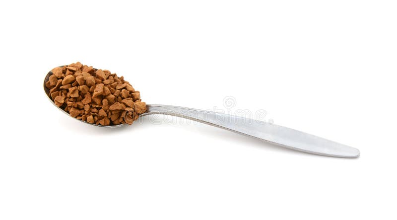 Teaspoon of instant coffee stock photo. Image of heart - 3826382