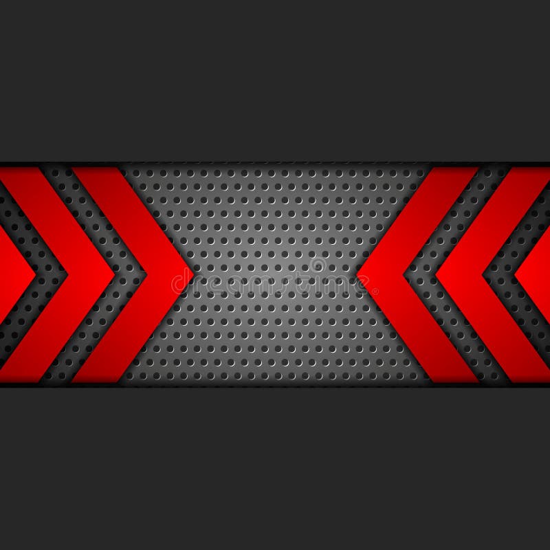 Metal Tech Design with 2018 on Black Perforated Background Stock Vector ...