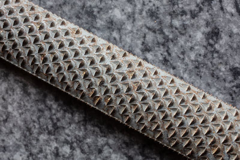 Metal teeth of a rasp stock photo. Image of clear, shaving - 191651920
