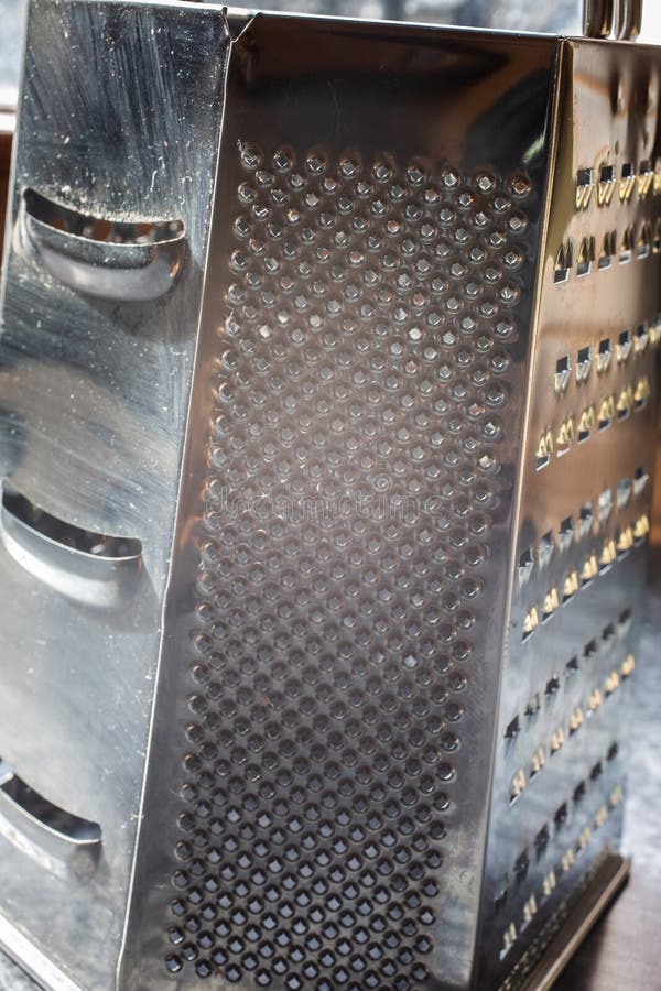 Metal teeth of a rasp stock image. Image of kitchen - 191652079