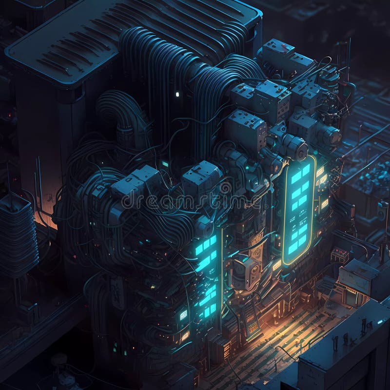 Metal Texture Artificial Intelligence Technology Robot Illustration ...