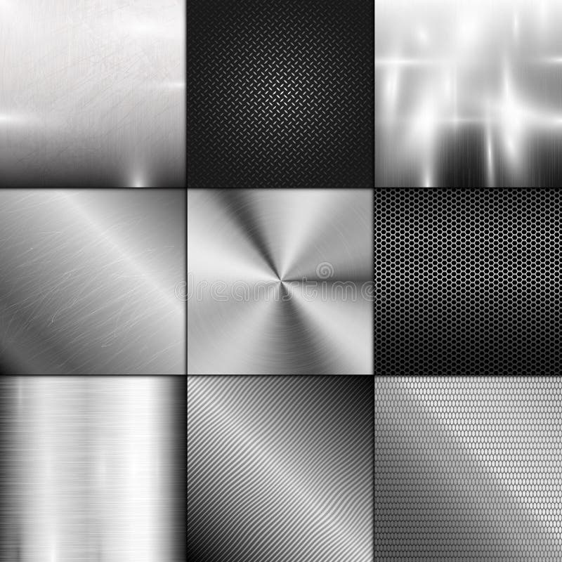Metal Texture Pattern Background Vector Metallic Illustration ...