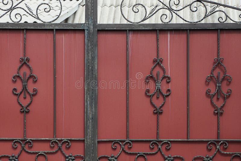 Metal Texture of Forged Black Rods with a Pattern Stock Image - Image ...