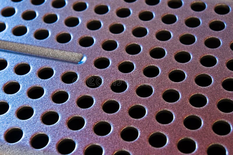 Metal texture with holes stock image. Image of circular - 6300047
