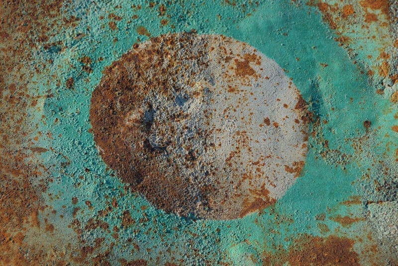 Metal Texture from Old Dirty Green Iron Wall Stock Image - Image of ...