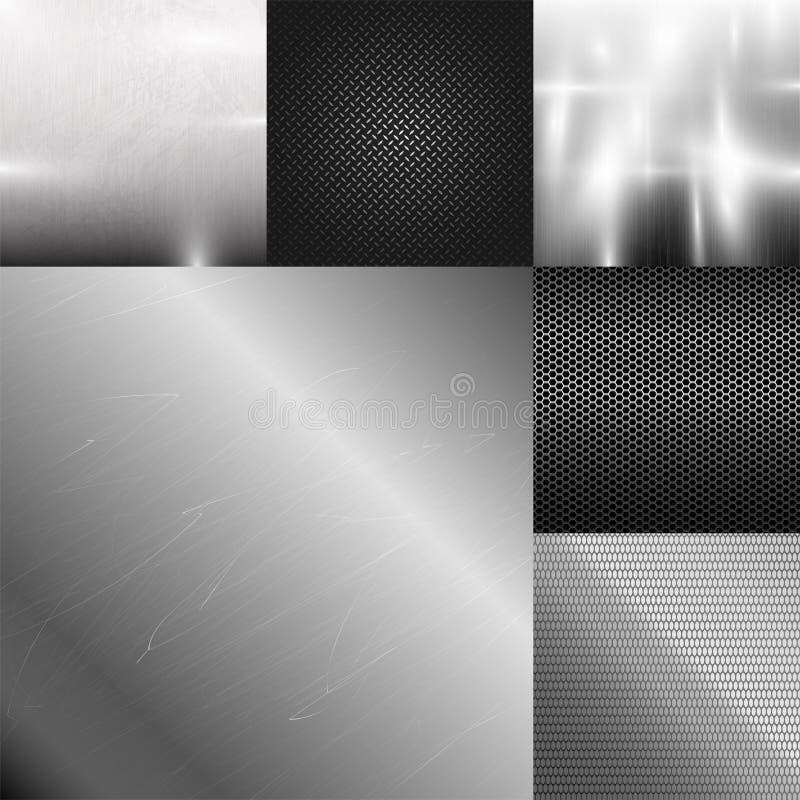 Metal Texture Pattern Background Vector Metallic Illustration ...