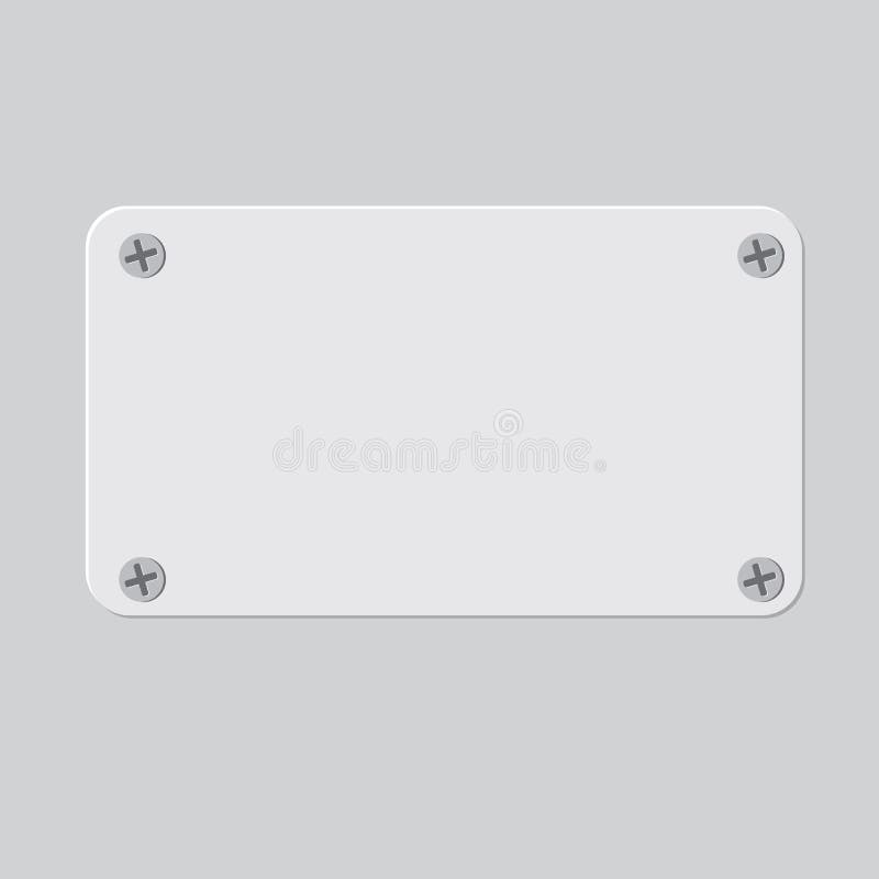 Metal Texture Plate Screws Vector Illustration Stock Illustrations ...