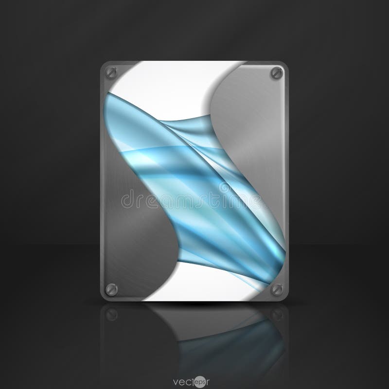 Metal Texture Plate with Screws Stock Vector - Illustration of metallic ...