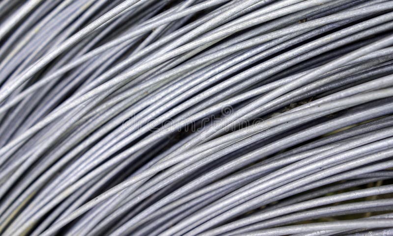 Metal Texture Rolled Steel Cable Stock Image - Image of braided, focus ...