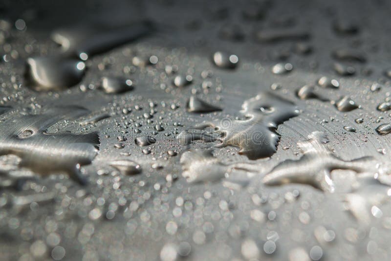 Metal Texture Steel Grey with Water Droplets Stock Image - Image of ...