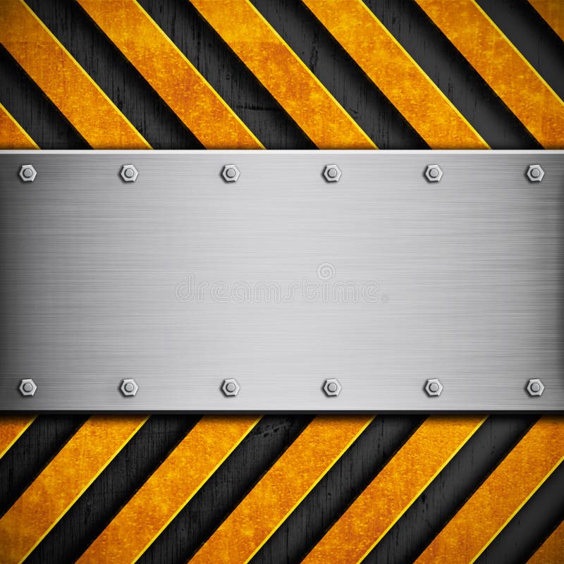 Metal Texture with Yellow Stripes Stock Illustration - Illustration of ...