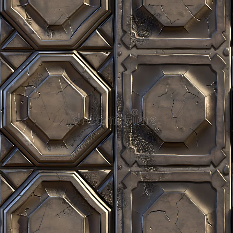 Metal Tile Wall Repeating Pattern Texture Stock Illustration ...