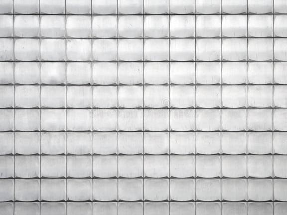 Metal Tiled Relief Panels at the Wall Stock Photo - Image of design ...