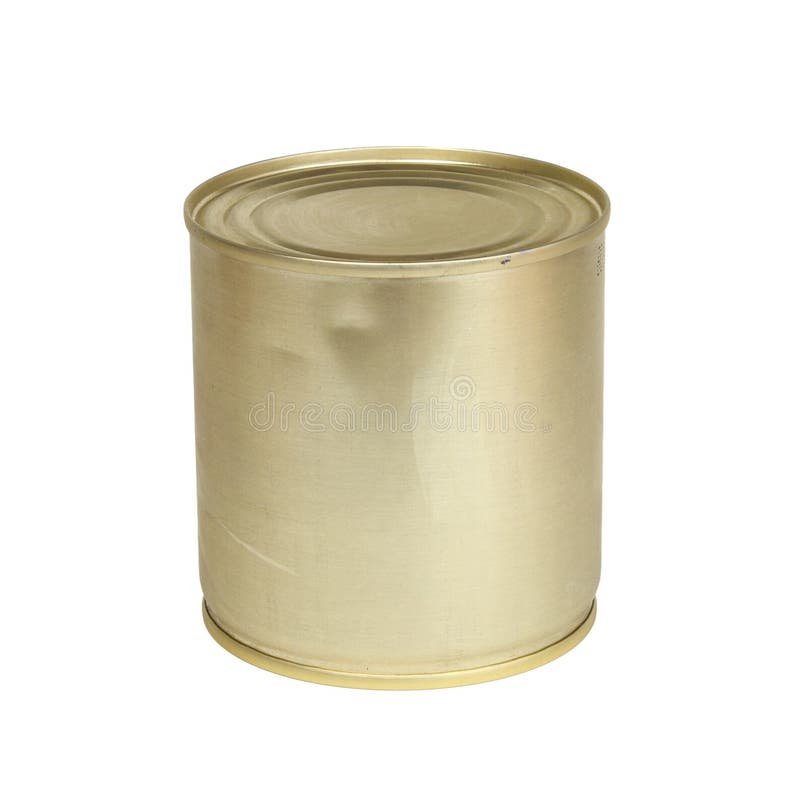 Metal Tin of Condensed Milk Stock Photo - Image of white, object: 40927514
