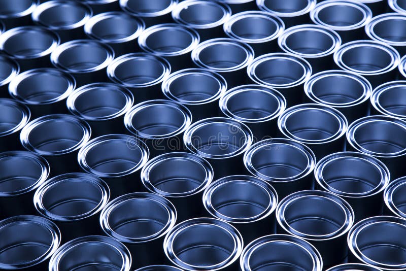 Metal Tin Paint Cans Background Stock Image - Image of housework ...