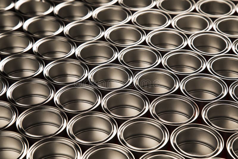 Metal Tin Paint Cans Background Stock Image - Image of construction ...