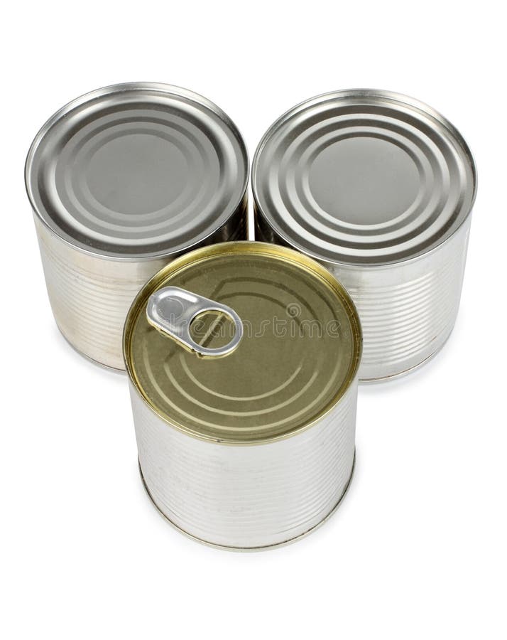 Metal tins stock photo. Image of food, canning, canned - 24157696