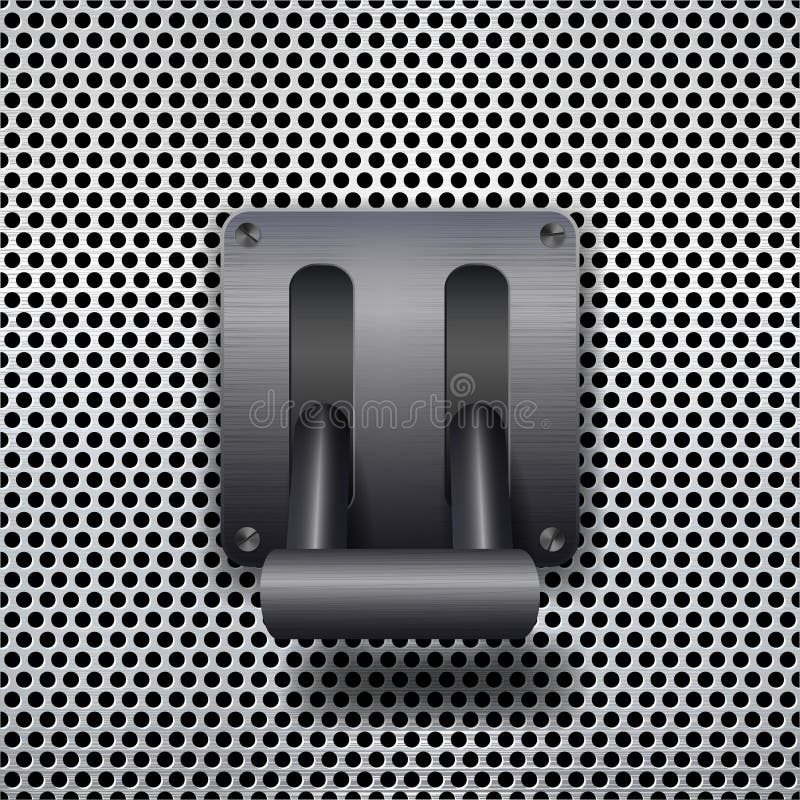 Metal Toggle Switch on and Off Button Stock Vector - Illustration of ...