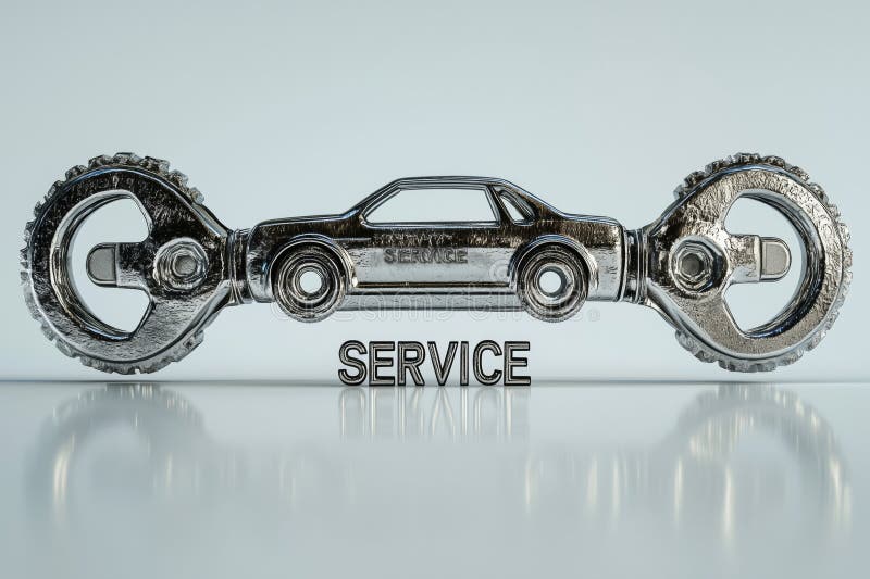 Metal Tools Create an Imaginary Car Symbolizing Automotive Art Stock ...